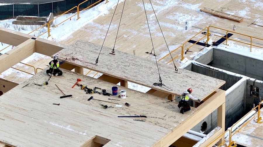 Topping Out Ceremony at Amherst College Student Center & Dining Commons ...